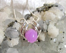 Unique pink stone pendant related items | Etsy