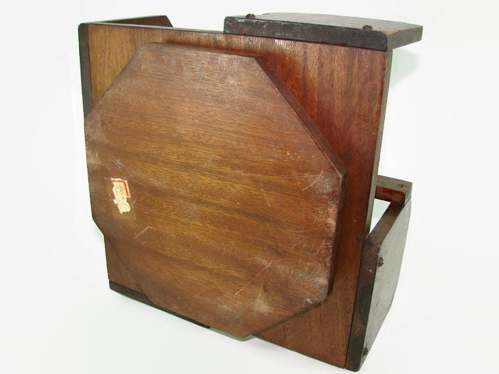 Solid Wood Revolving Bookcase Rotating Book Holder Swivel