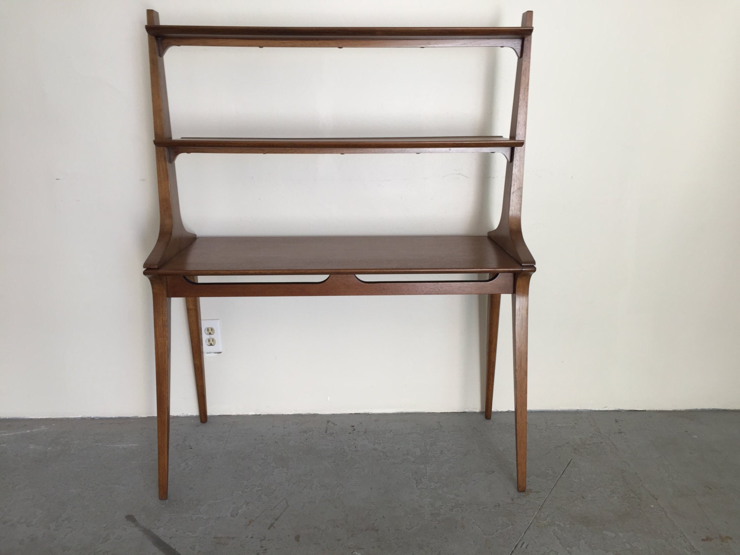 Scarce Mid Century Modern Drexel Profile 2 Piece Shelf – Haute Juice