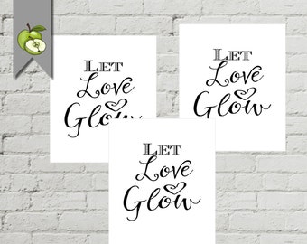 Let love glow | Etsy