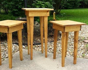 Primitive Black Computer DESK Tall Hall Sofa by UniquePrimtiques