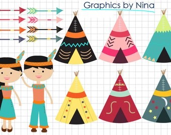 Teepee clipart | Etsy