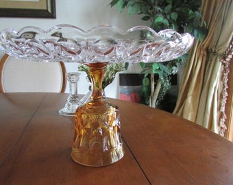 Gold cake stand | Etsy