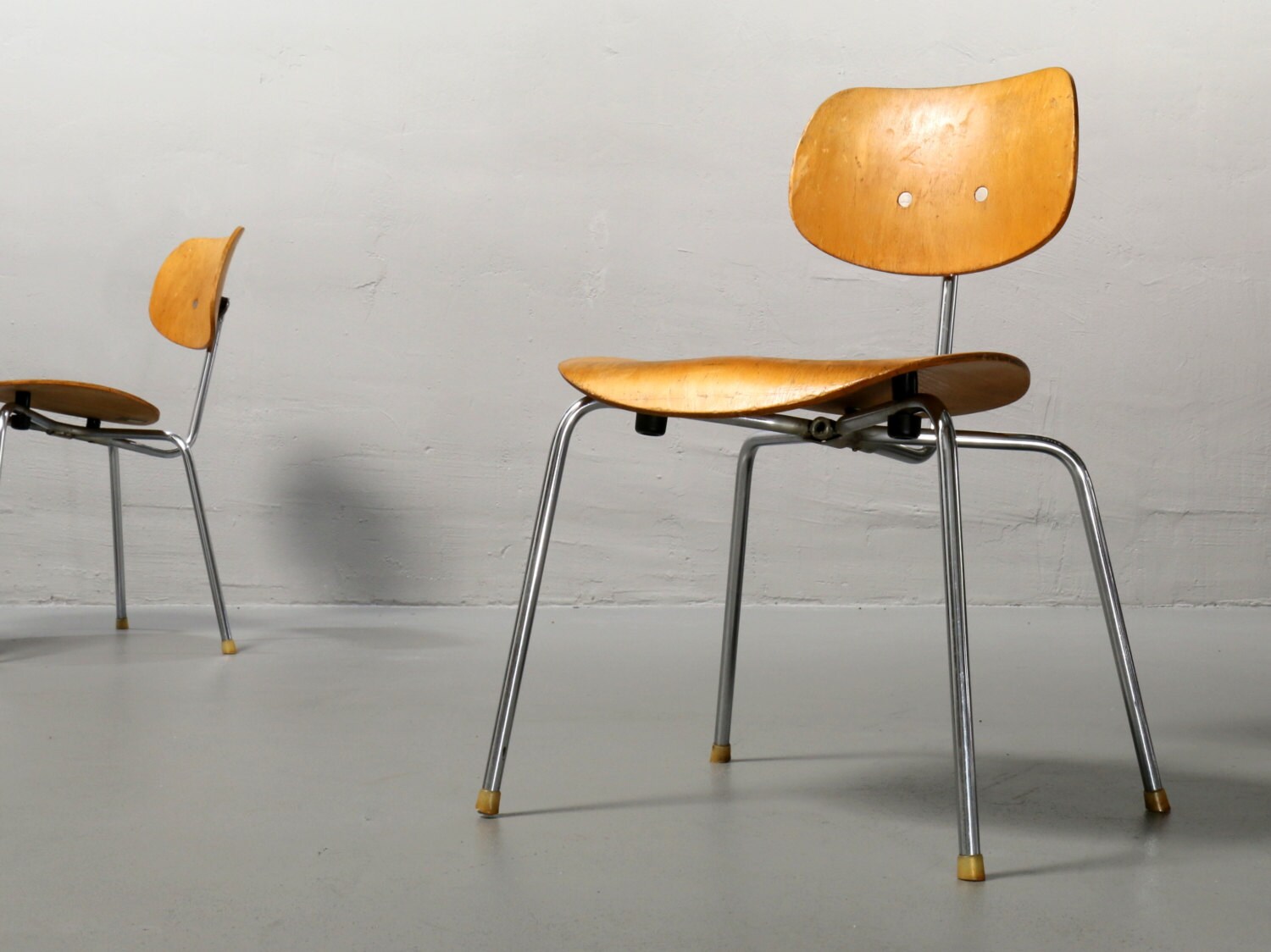 Egon Eiermann chair SE 68 SU by Wilde+Spieth, Stacking Chair SE68, Mid ...