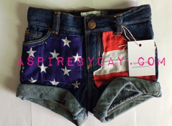 Girls Flag Shorts