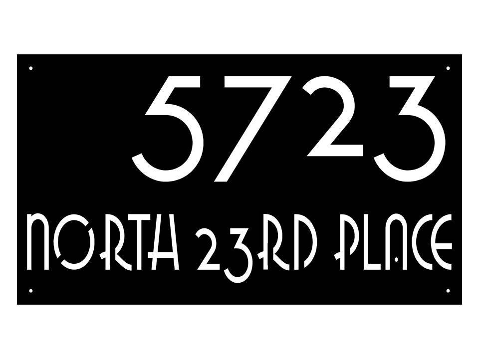 Personalized Address Metal Sign Custom Address sign