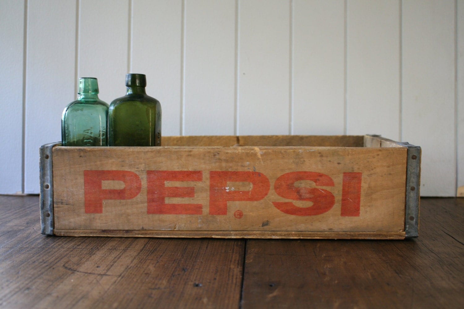 Vintage Pepsi Cola Soft Drink Crate – Wooden Soda Box for Display or ...
