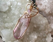 Popular items for rose aura quartz on Etsy