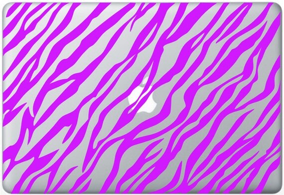 Purple Zebra Print Laptop Cover Decal by DakotasDecals on Etsy
