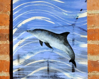 Dolphin wall art | Etsy
