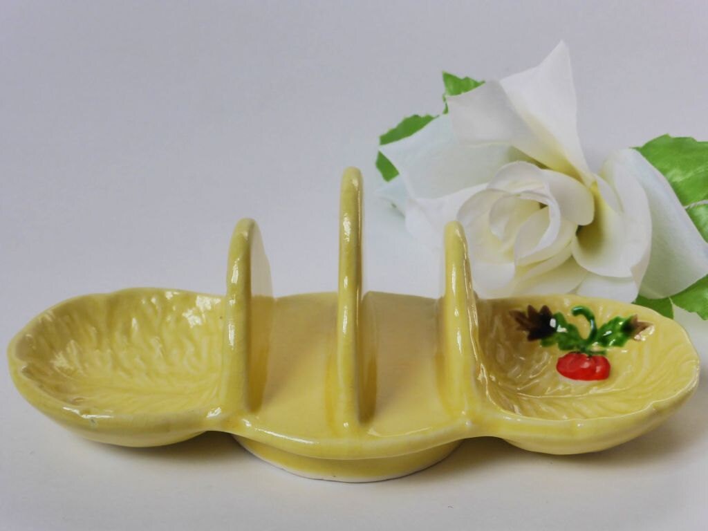 Hand Painted Vintage Toast Rack and Serving Dishes ~ Maruhon Ware Japan ...