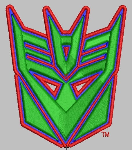 Transformers logo Autobot embroidery designs by embroiderydesgin