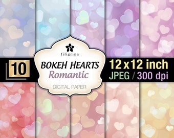 Unique heart bokeh related items | Etsy