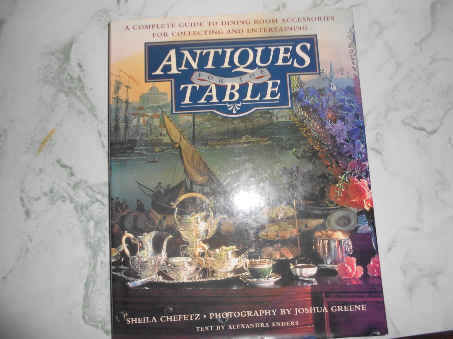 Vintage Book, “Antiques for the Table,” by Sheila Chefetz with photos ...