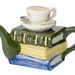 Items similar to The 'Poetry Books ' Full Size Teapot on Etsy
