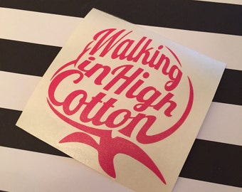 Items similar to Walking in High Cotton on Etsy