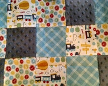 Popular items for train quilt on Etsy