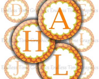 Alphabet Bottle Cap Images DIGITAL Full by EndlessTimeGraphics