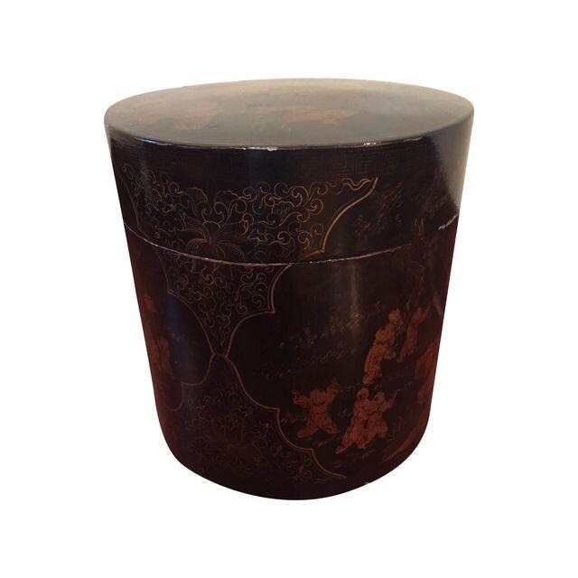 Black & Sepia Asian Hat Box – Haute Juice