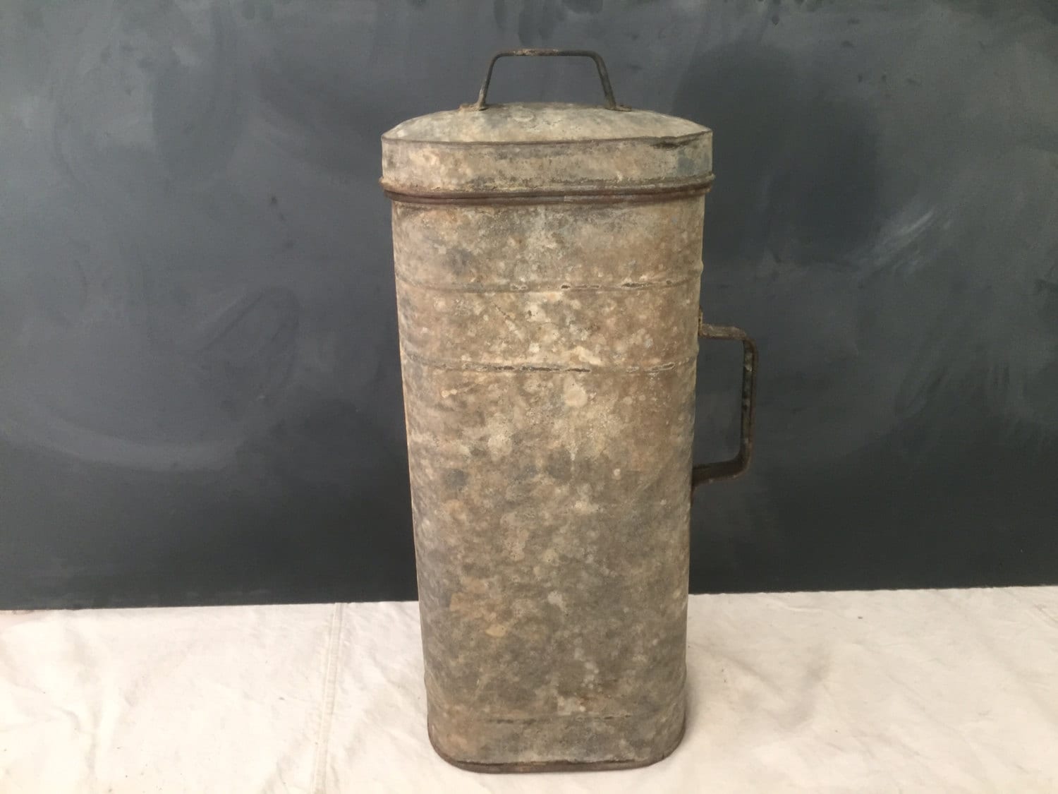Galvanized Metal Industrial Container with Lid – Metal Grain Bin ...