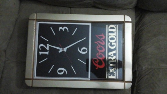 Coors Extra Gold Non-Illuminated Clock