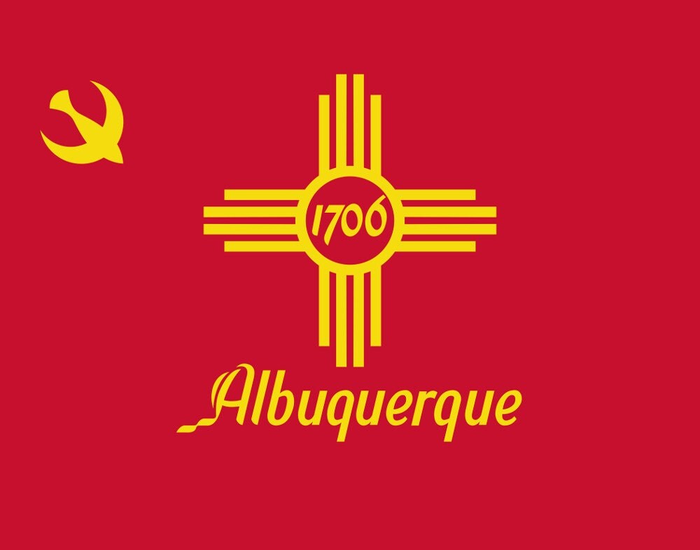 Albuquerque City Flag Poster Print 16x20 8x10 Dorm Bar Wall