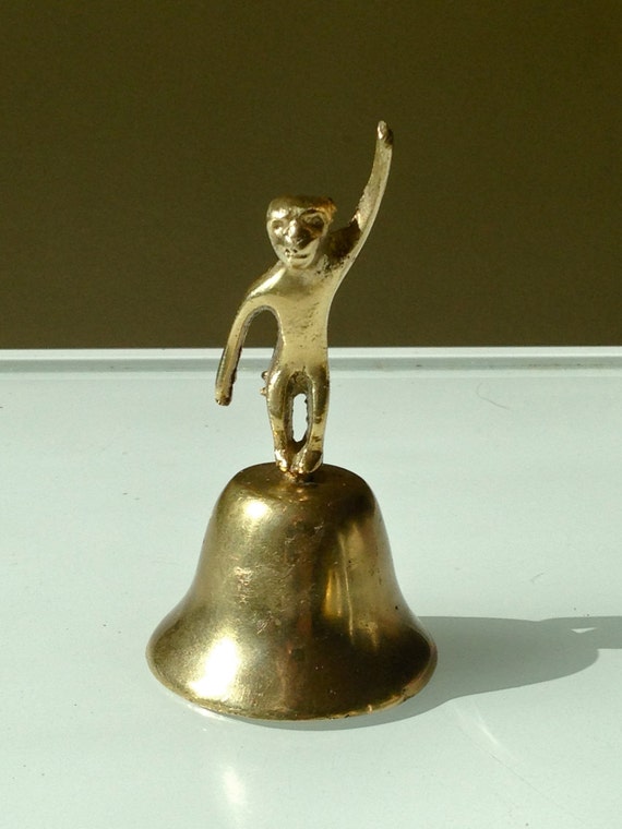 Vintage Brass Monkey Bell 3 1/2