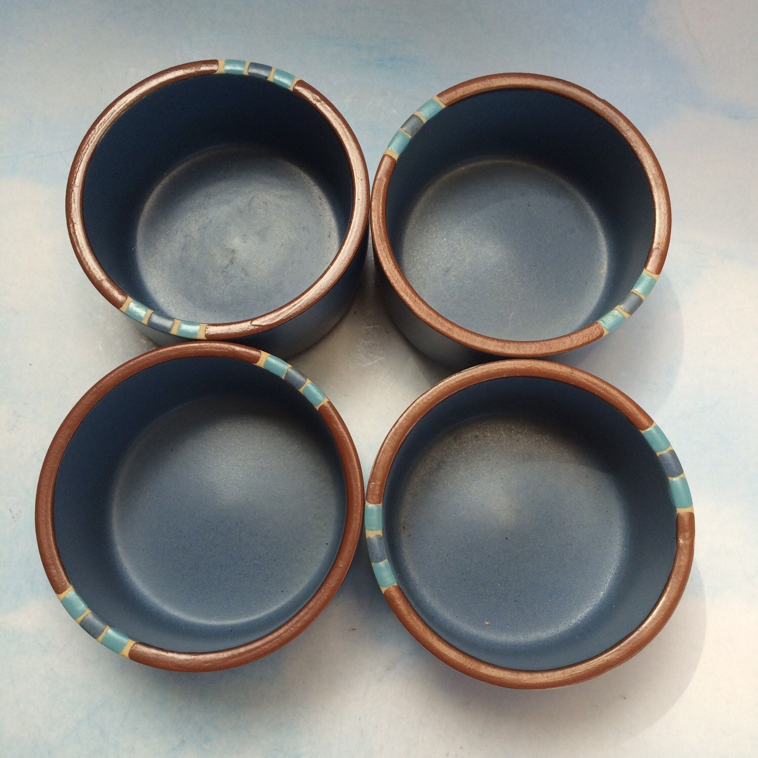 1/4 Dansk Mesa Blue Mid Century Custard Bowl – Haute Juice