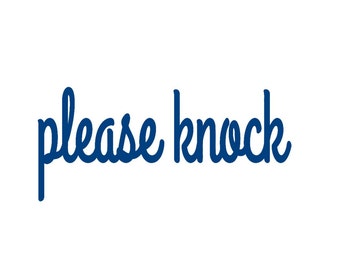 Please knock | Etsy
