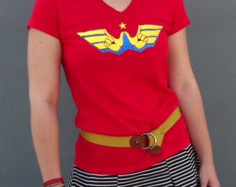 ASL Superhero Superboy or Superman in Black Unisex Tshirt