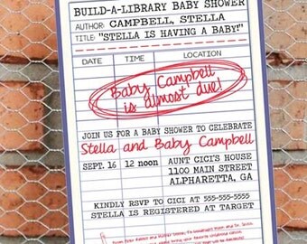 Bring a Book or Build a Library Baby Shower Add On Pack