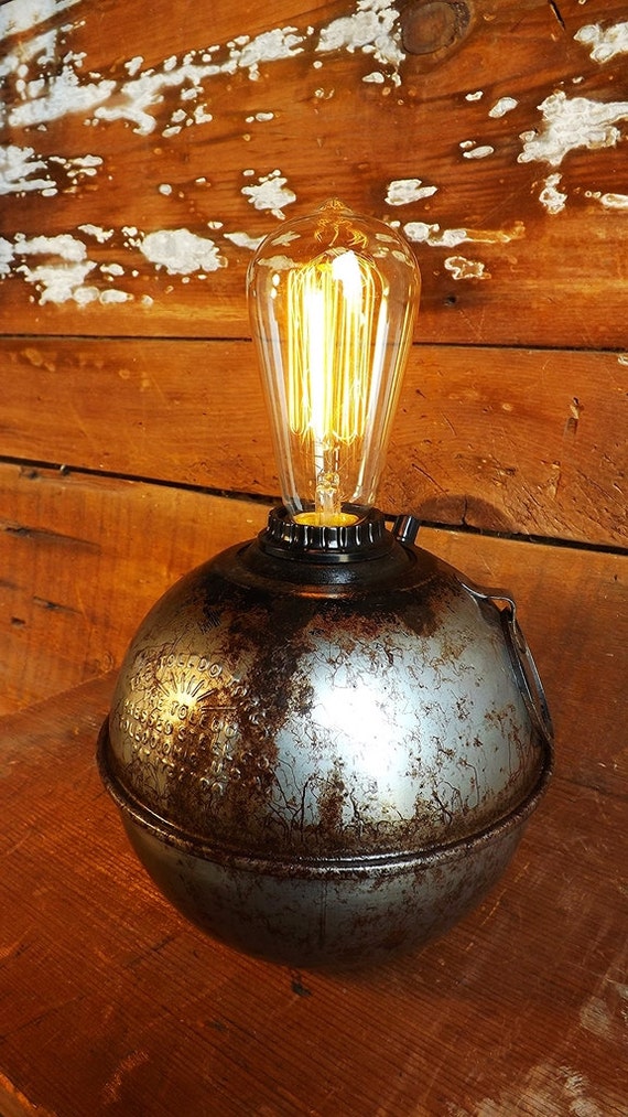 Edison lamp Smudge pot industrial desk light by HitandMissLimited