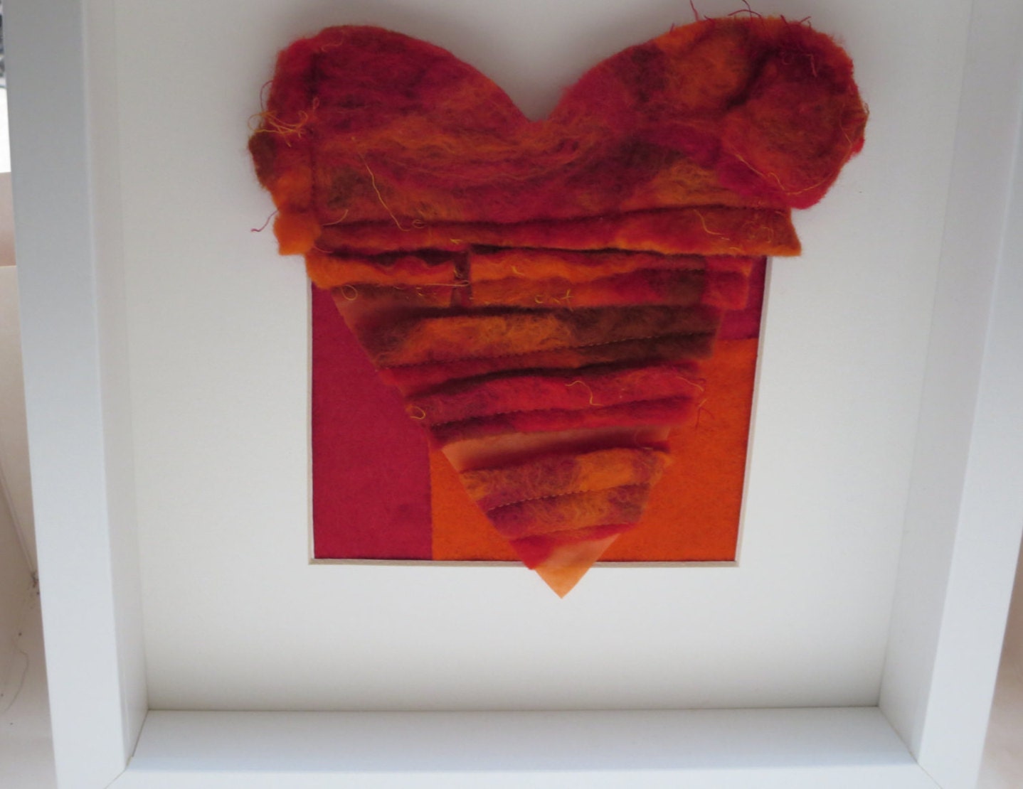 Textile Art Picture Handcrafted Felt Art by KBrownJewellery