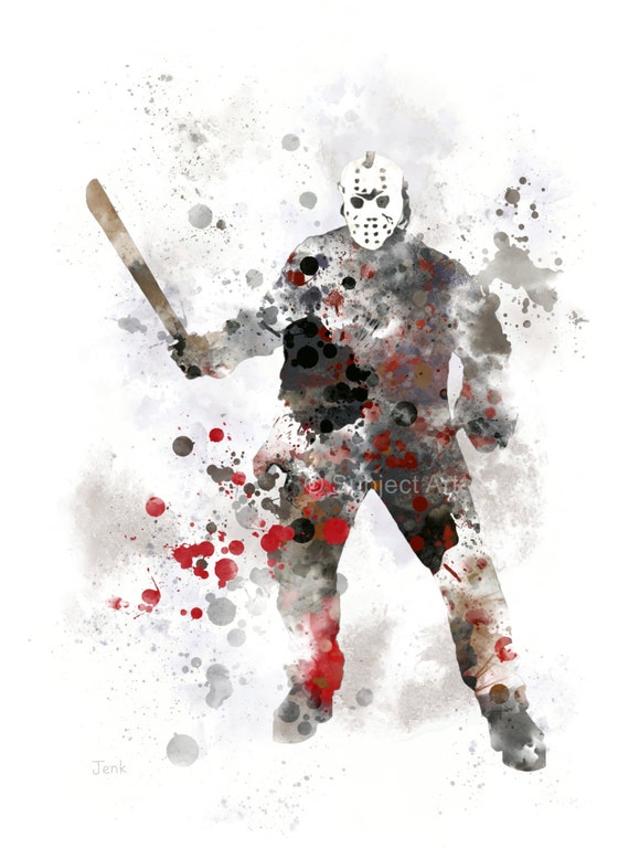Jason Voorhees inspired ART PRINT illustration by SubjectArt