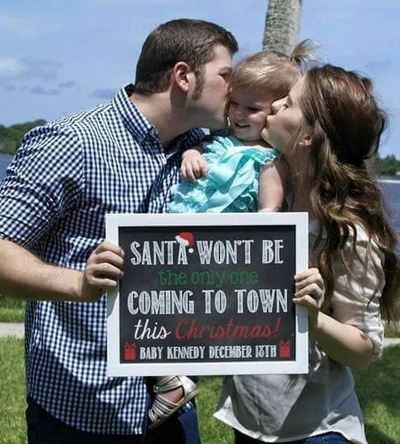 Christmas Pregnancy Announcement By Chalkingitupboards On Etsy