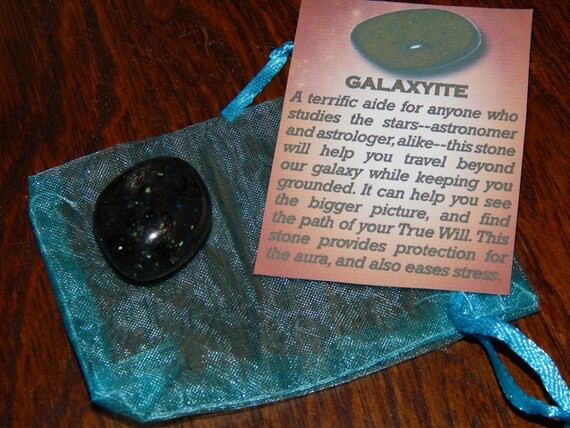 GENUINE GALAXYITE Genuine Tumbled Galaxyite 1 Inch by esoTERRAca