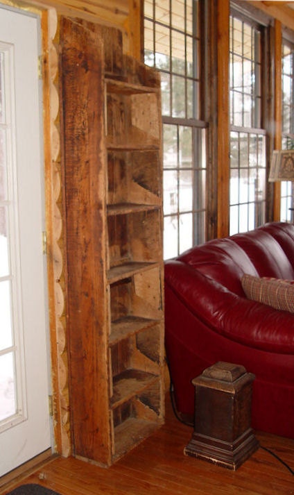 Rustic country primitive ~ Barn staircase made into a book, display ...
