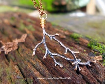 Popular items for tree branch necklace on Etsy