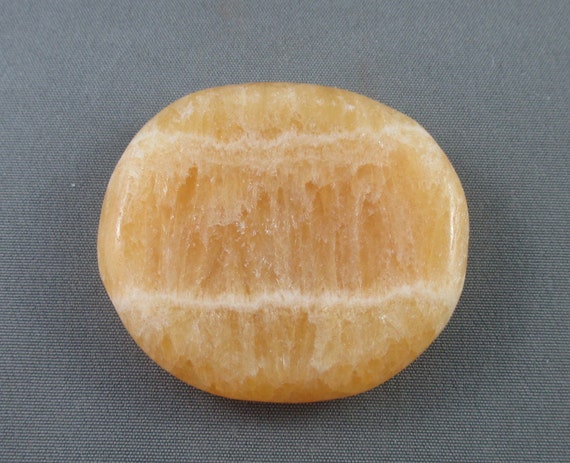 Orange Calcite Worry Stone Healing Crystals Palm / Pocket