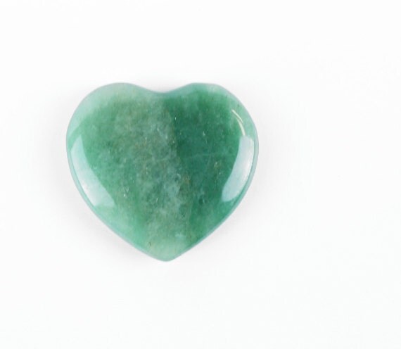 New Jade Heart Shaped Carved Stone by geoevo on Etsy