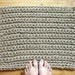 Crochet jute door rug / Jute rope rug / Doormat / Welcome rug