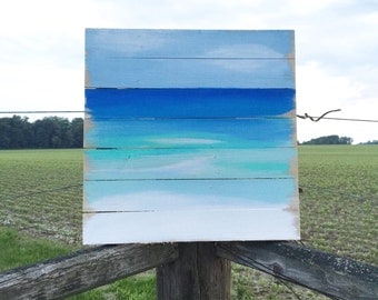 Beach pallet art | Etsy