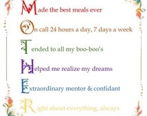 Popular items for mother acronym on Etsy