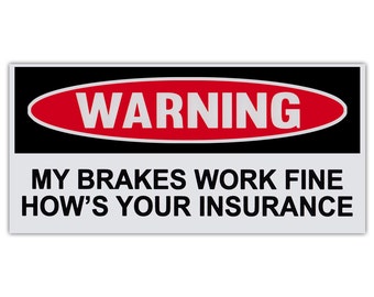 Insurance stickers | Etsy