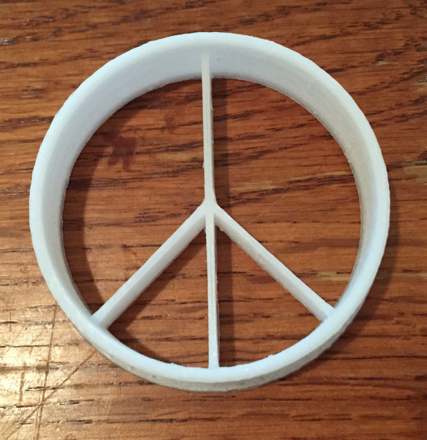 Peace sign cookie and fondant cutter