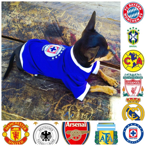 Playera fútbol para perro Playera para perro Camiseta de
