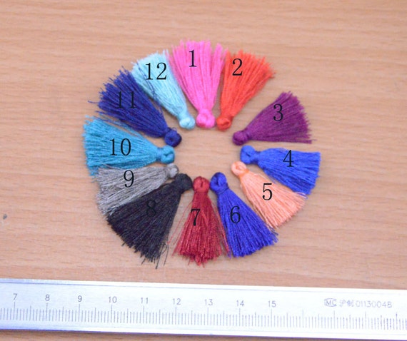 50pcs Mini Tassels finding1 inch small Tiny Short by 2015shopopen