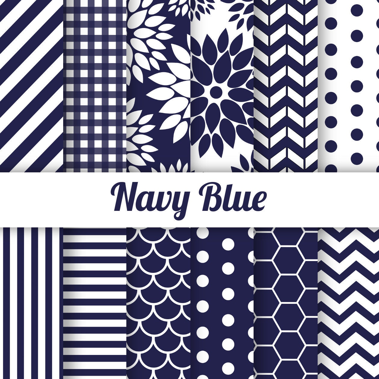 Navy Blue Scrapbook Paper at Tayla Wilkin blog