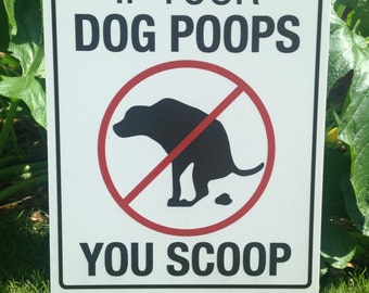 Scoop poop sign | Etsy
