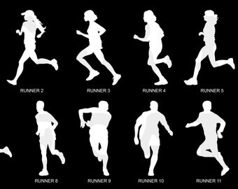 Running decal | Etsy